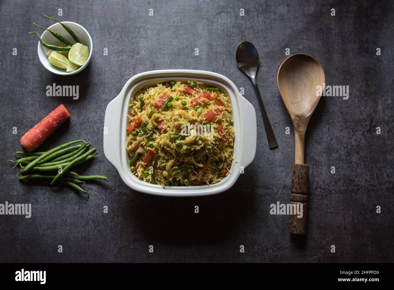 White rice biryani hi-res stock photography and images - Alamy