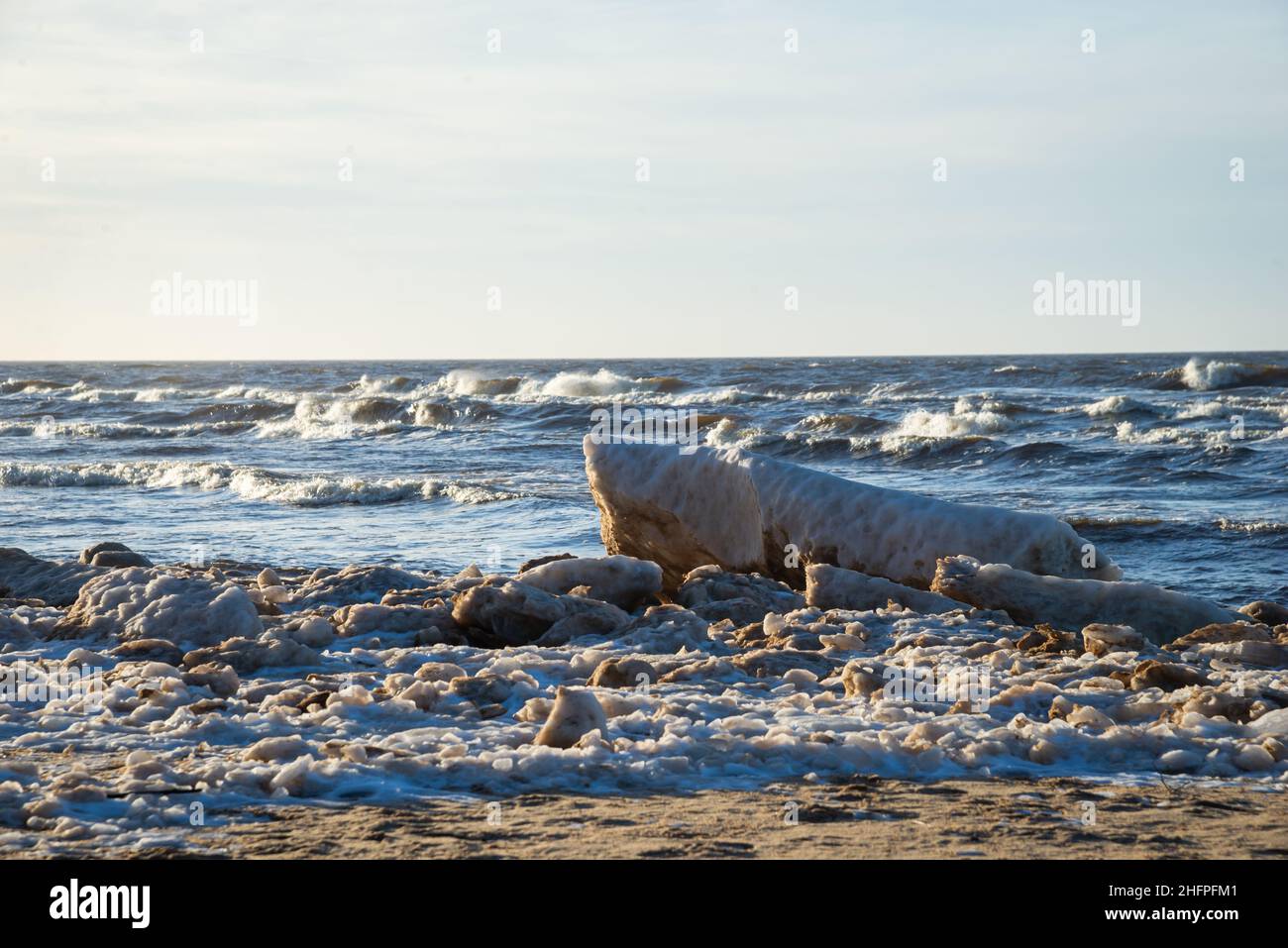 Coastal landscape with lots of snow hi-res stock photography and images ...