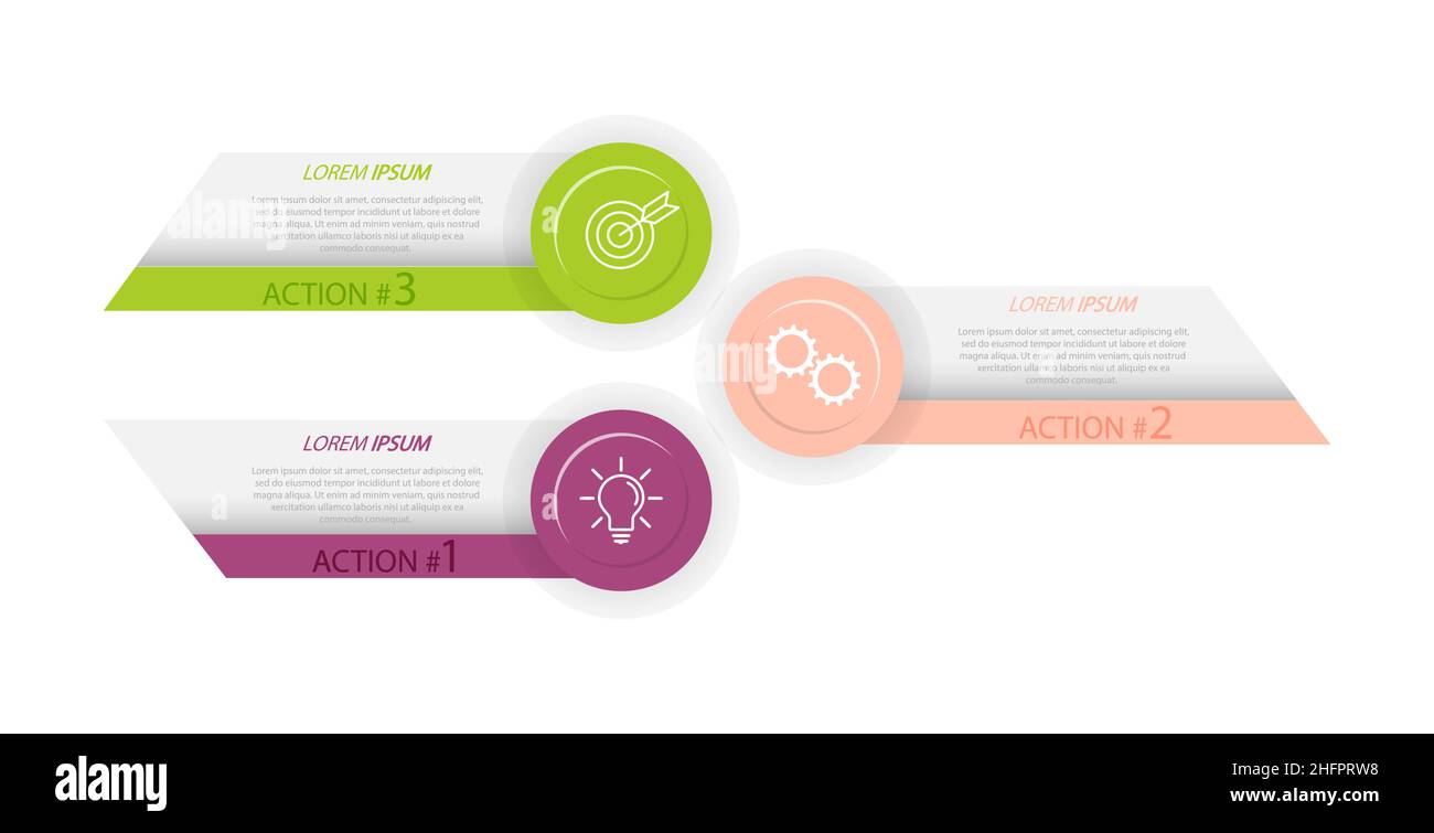 3 stages of development, improvement or training. Infographics with ...