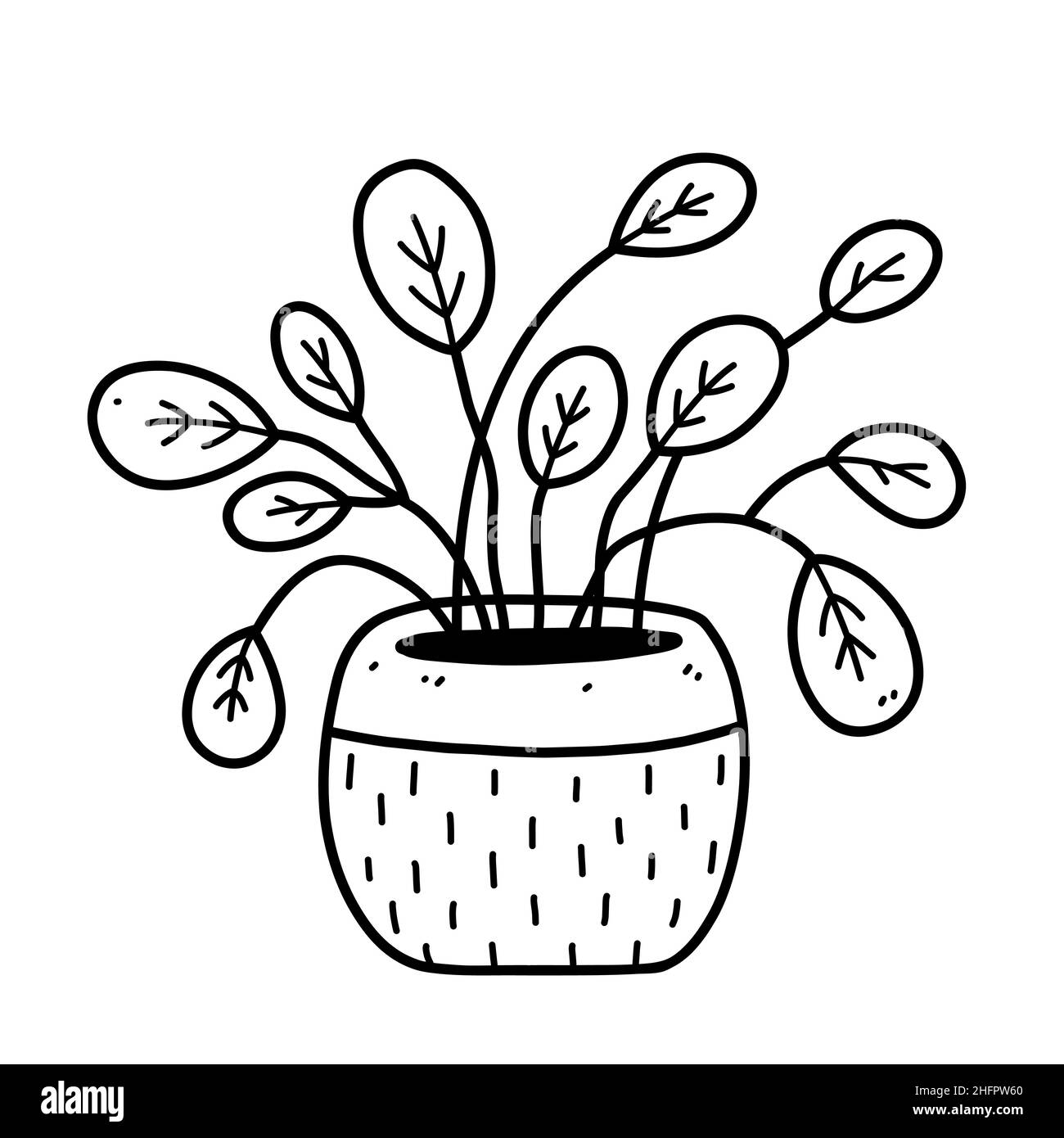 Flower Pot Clip Art Black And White