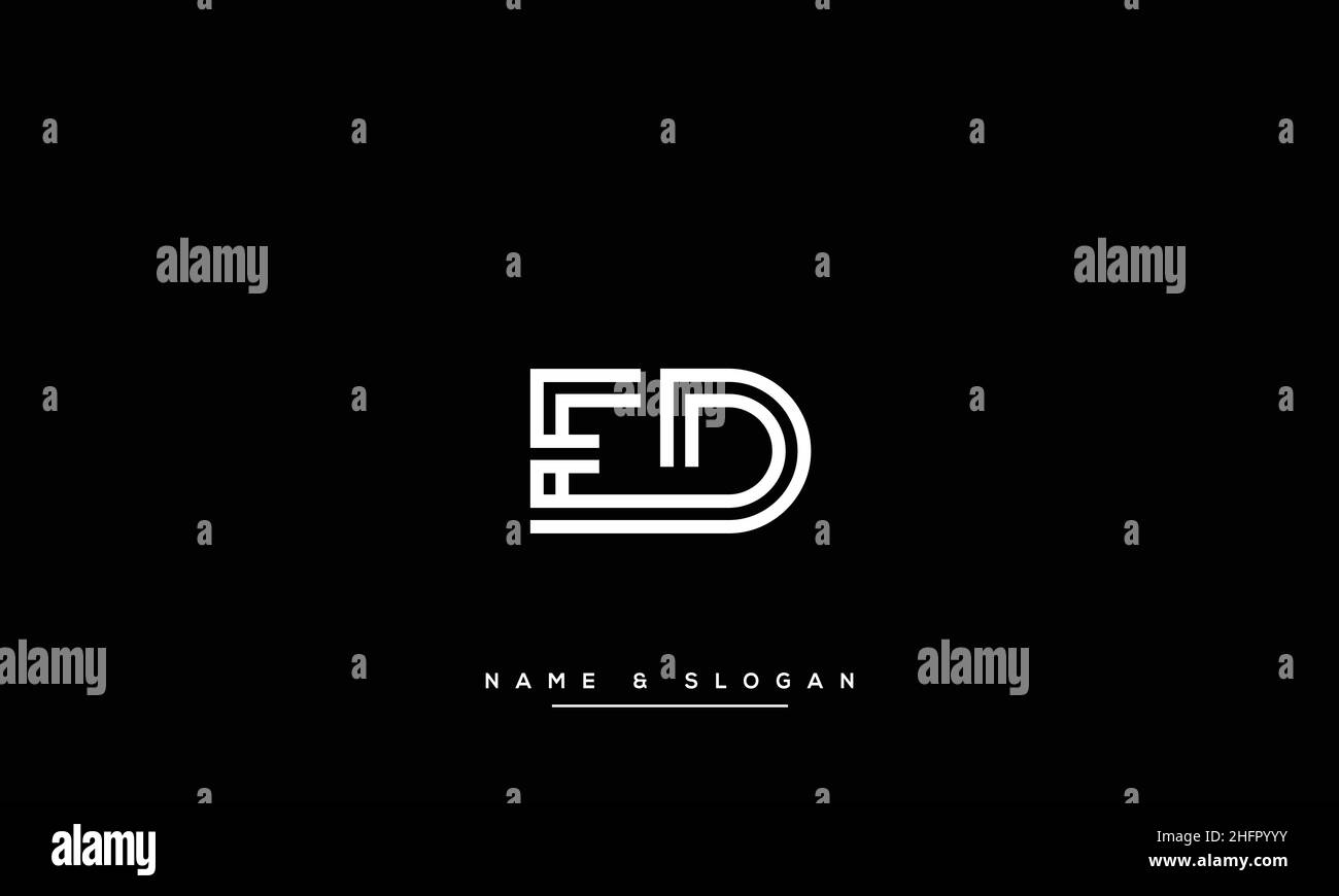ED, DE Abstract Letters Logo monogram Stock Vector Image & Art - Alamy