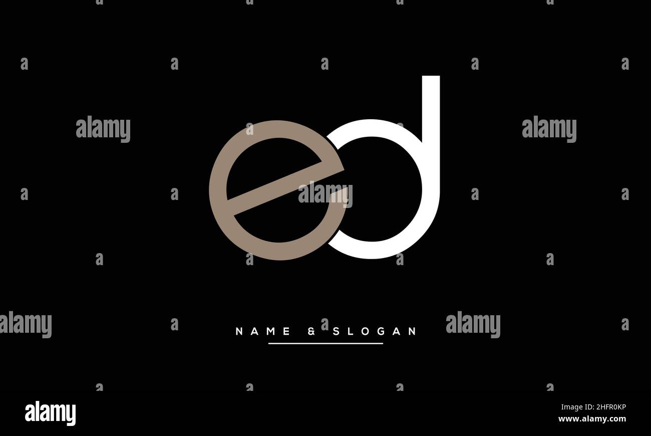 ED, DE Abstract Letters Logo monogram Stock Vector Image & Art - Alamy