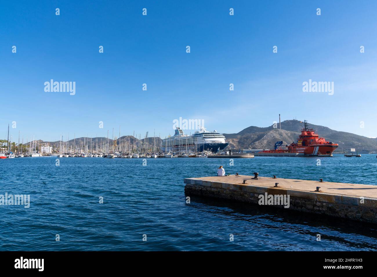 Cartagena port with boats hi-res stock photography and images - Alamy