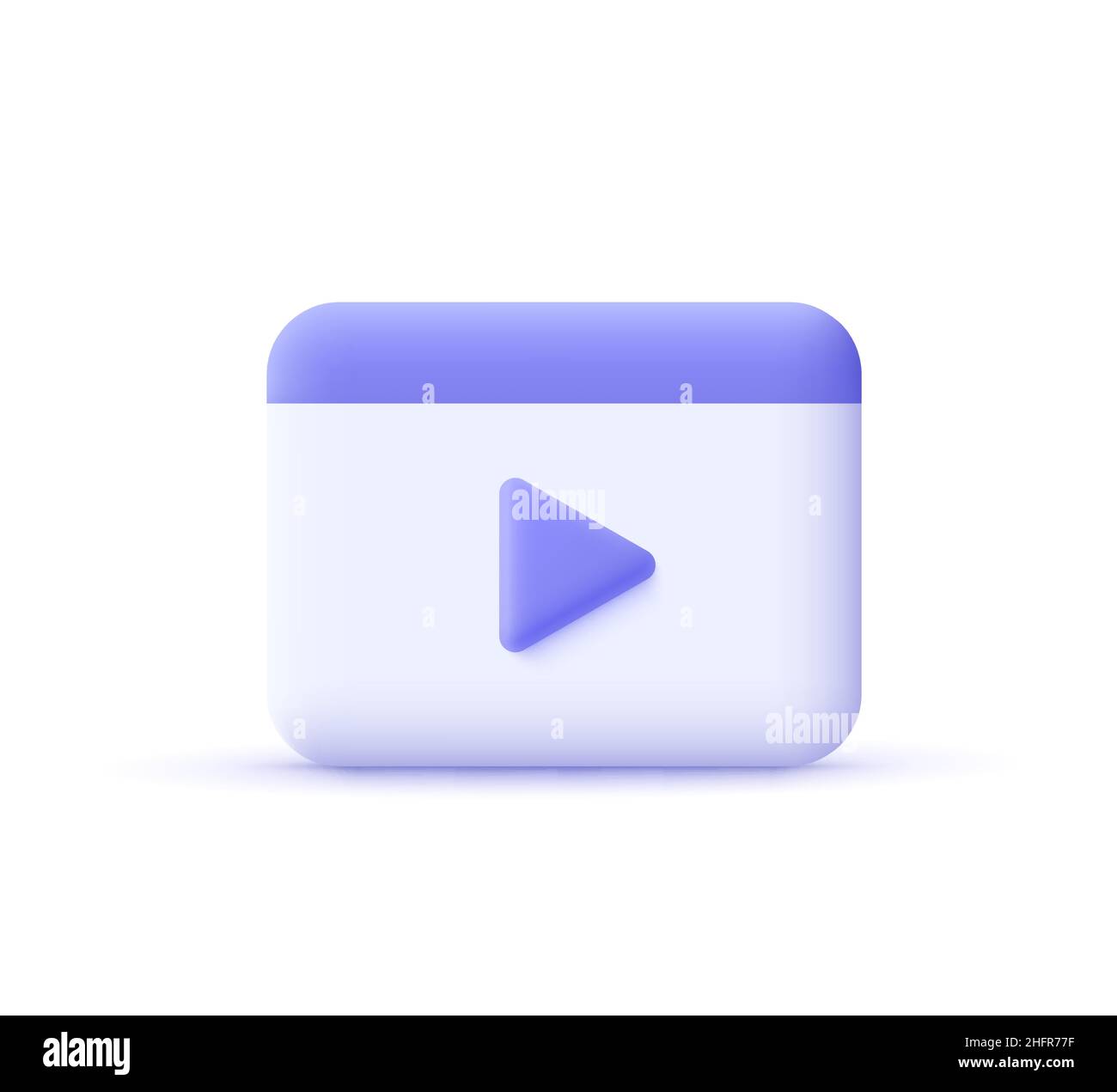 Video player, web page, play button. Video, streaming, multimedia ...
