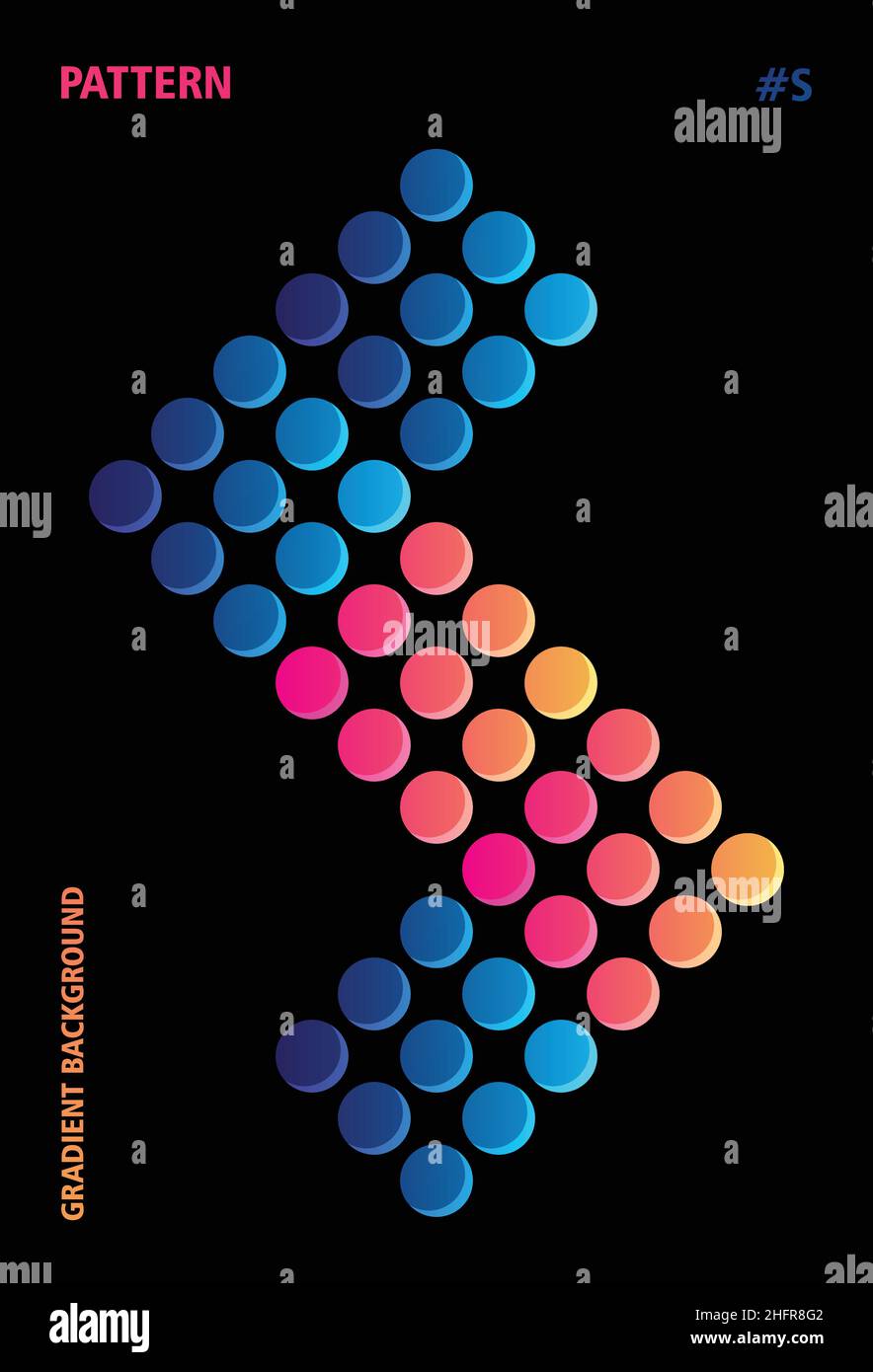 Abstract Gradient Poster with letter S alphabet, Creative, geometric ...