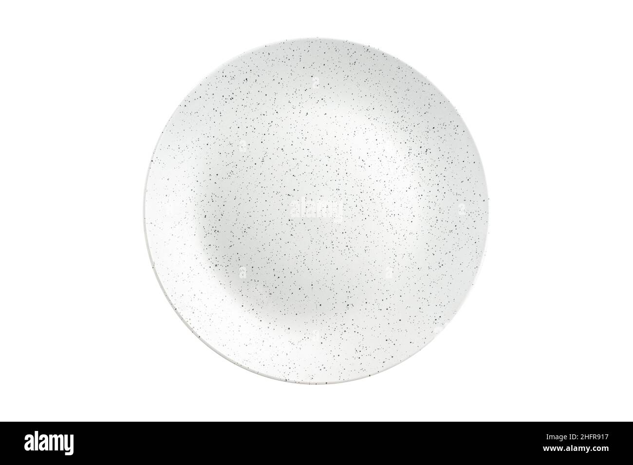 White plate isolated on white background. Ceramic empty round plate ...