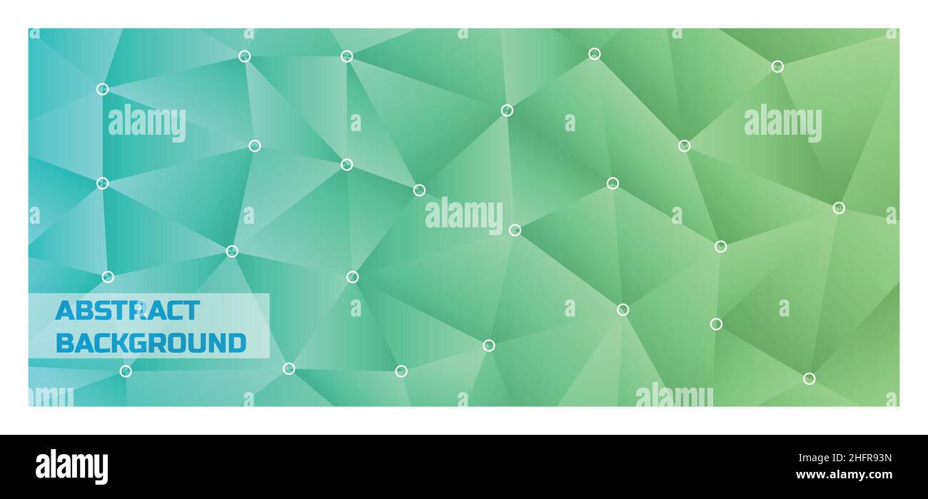 Triangular geometric green blue abstract horizontal editable vector ...