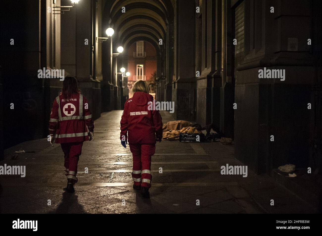 Valeria Ferraro /LaPresse news November 14, 2020 Naples ItalyVolunteers ...