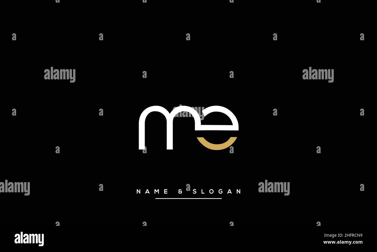 ME, EM Abstract Letters Logo monogram Stock Vector Image & Art - Alamy