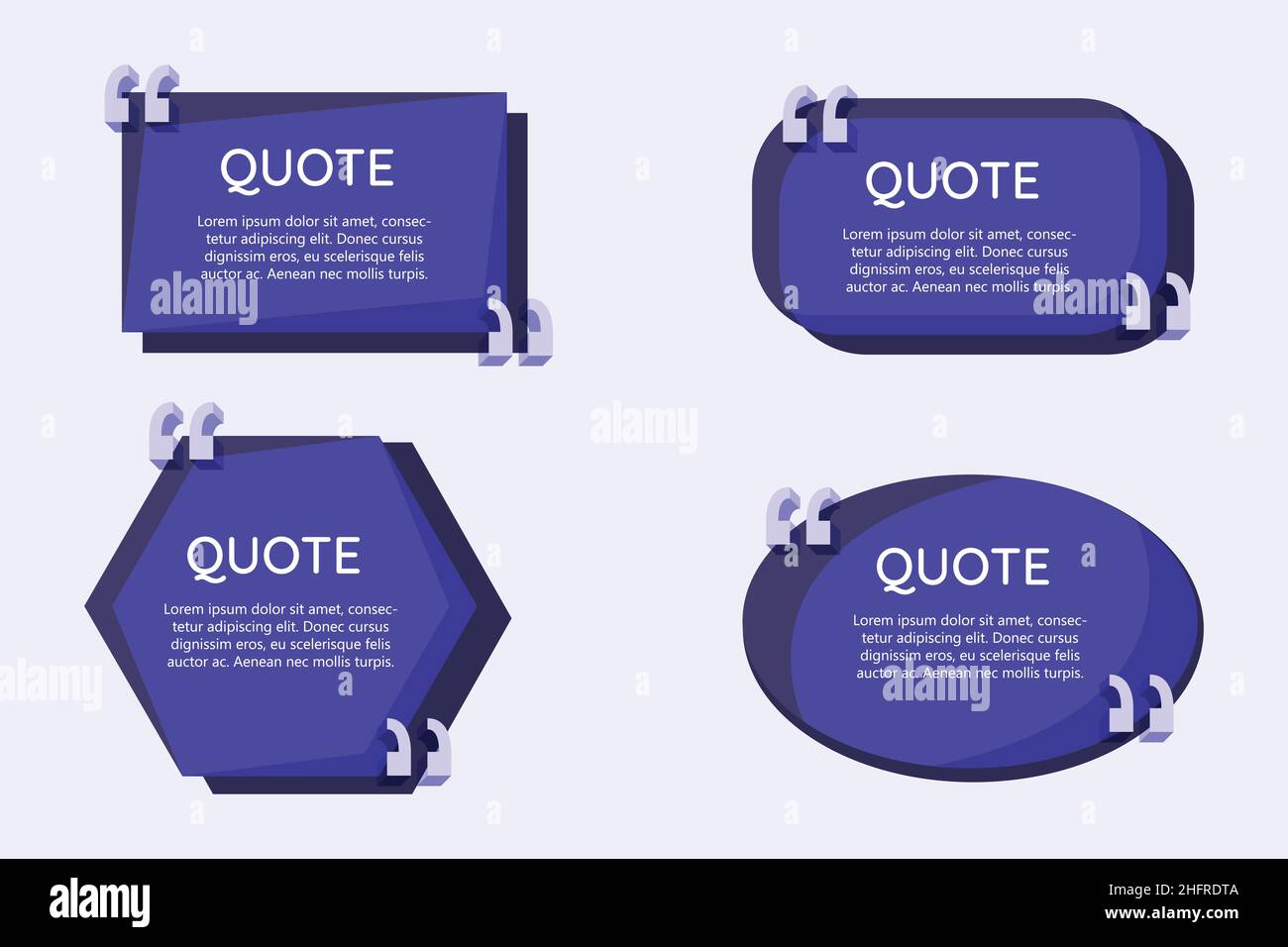 Modern Quote dark theme quote quotation speech comment bubble cloud ...