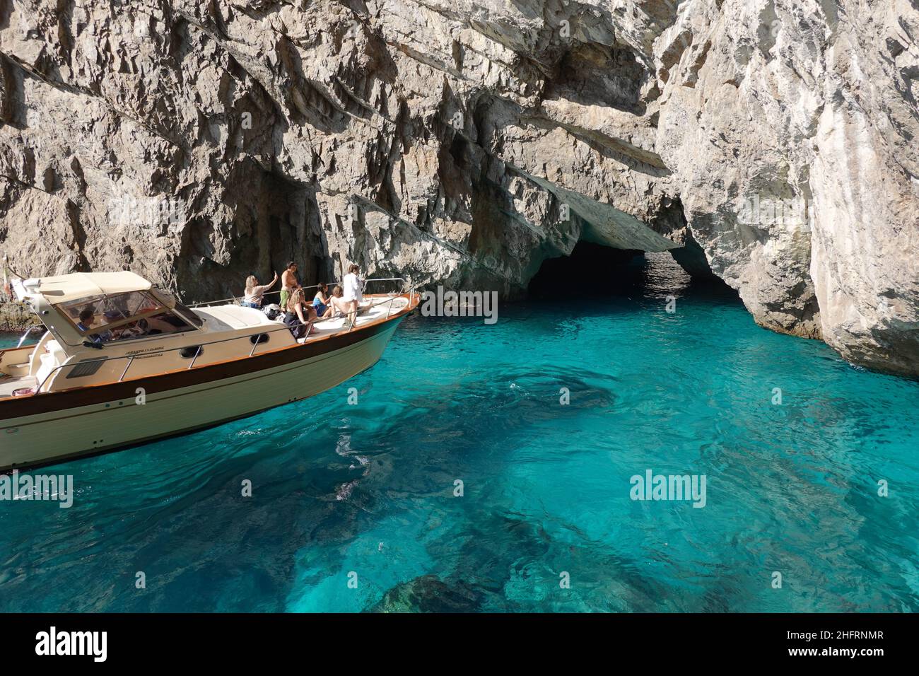 Capri, Italy - October 18 2021: Tourist take picture of the famous ...