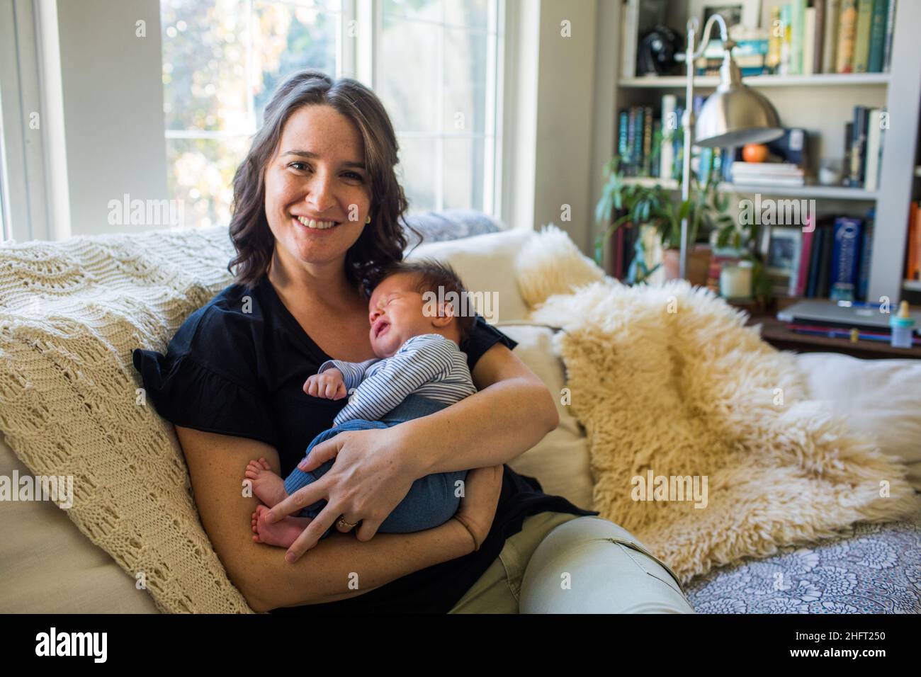 Realistic mother son lifestyle hi-res stock photography and images - Alamy