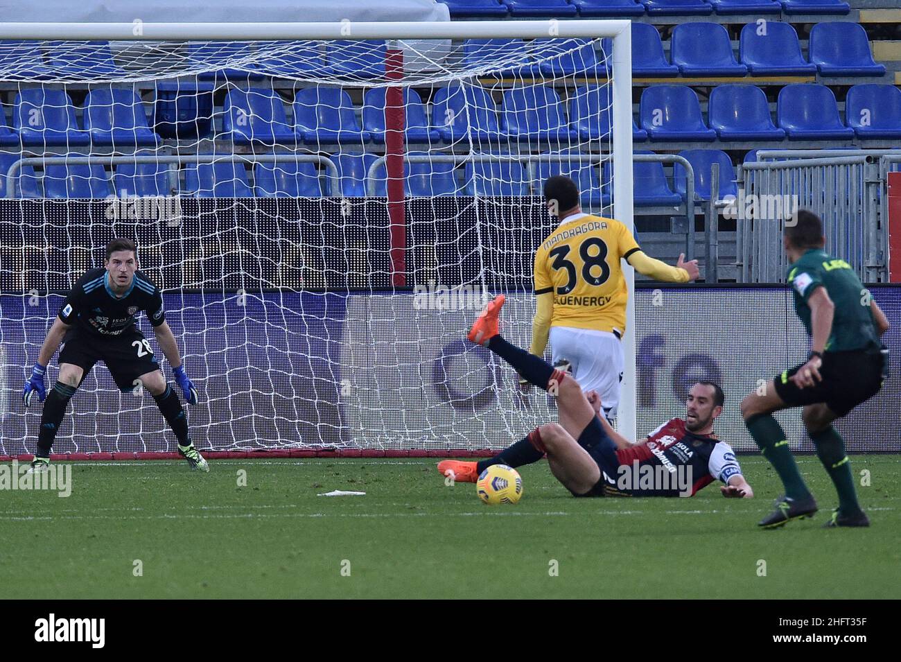 LaPresse/Alessandro Tocco December 20, 2020 Cagliari (Italy) Sport ...