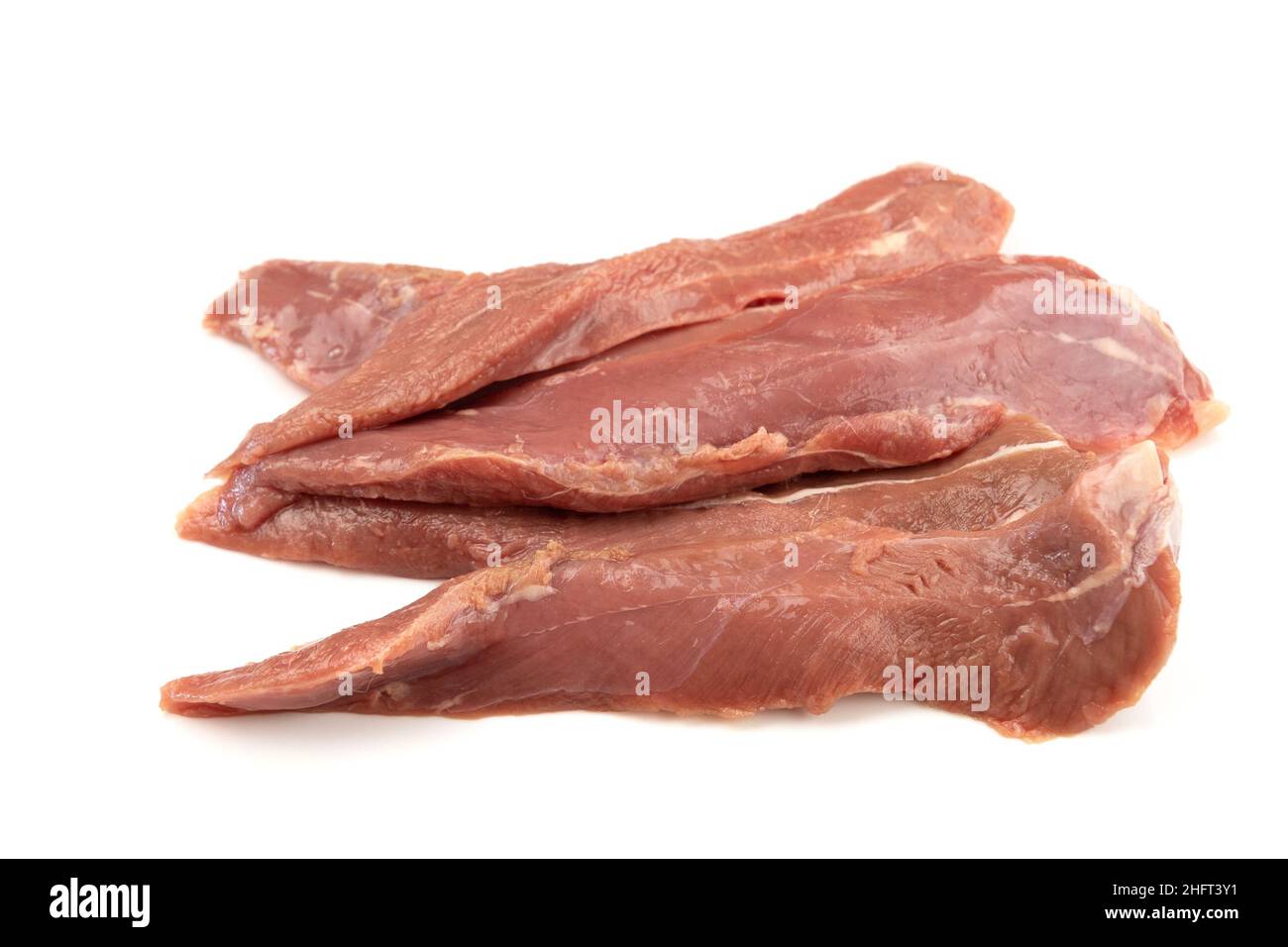 raw duck fillet on a white background Stock Photo - Alamy