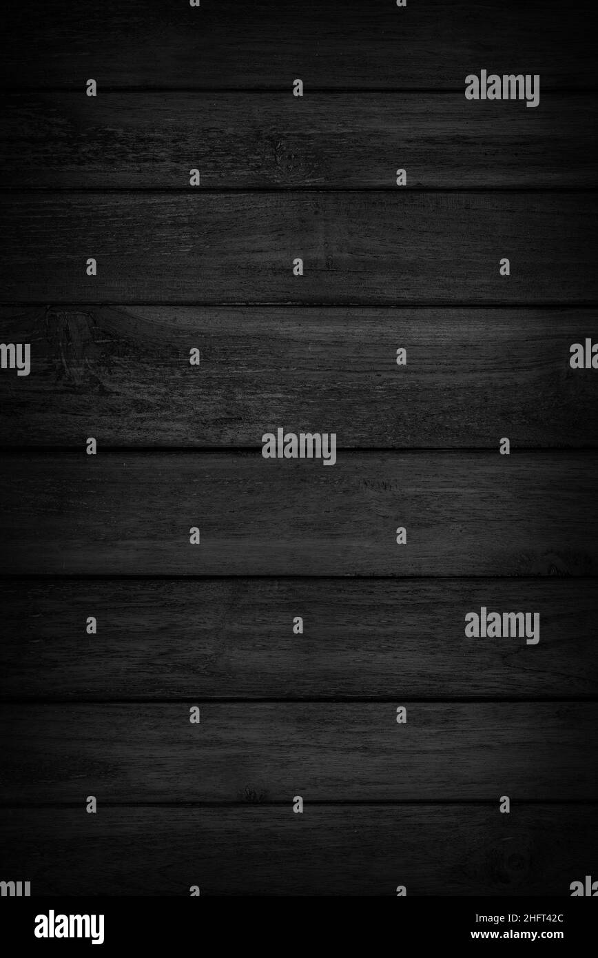 Black wood color texture horizontal for background. Surface light clean ...