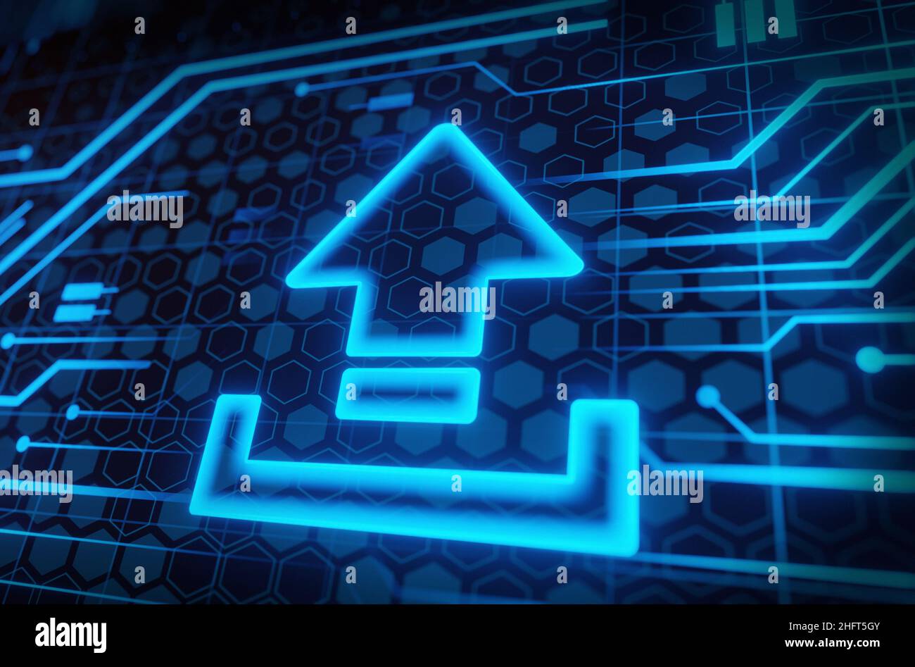 Data storage Technology Concept with cloud upload symbol futuristic ... Data storage Technology Concept with cloud upload symbol futuristic ...