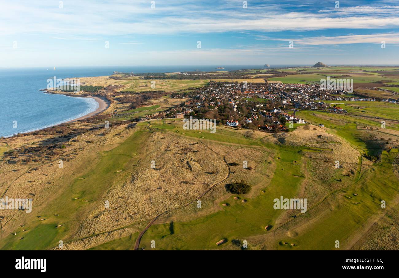 Aerial view gullane golf course hi-res stock photography and images - Alamy