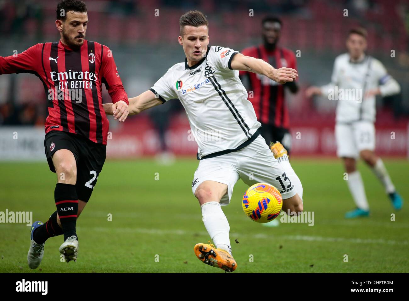 Arkadiusz Reca of Spezia Calcio during the Italian championship Serie A ...