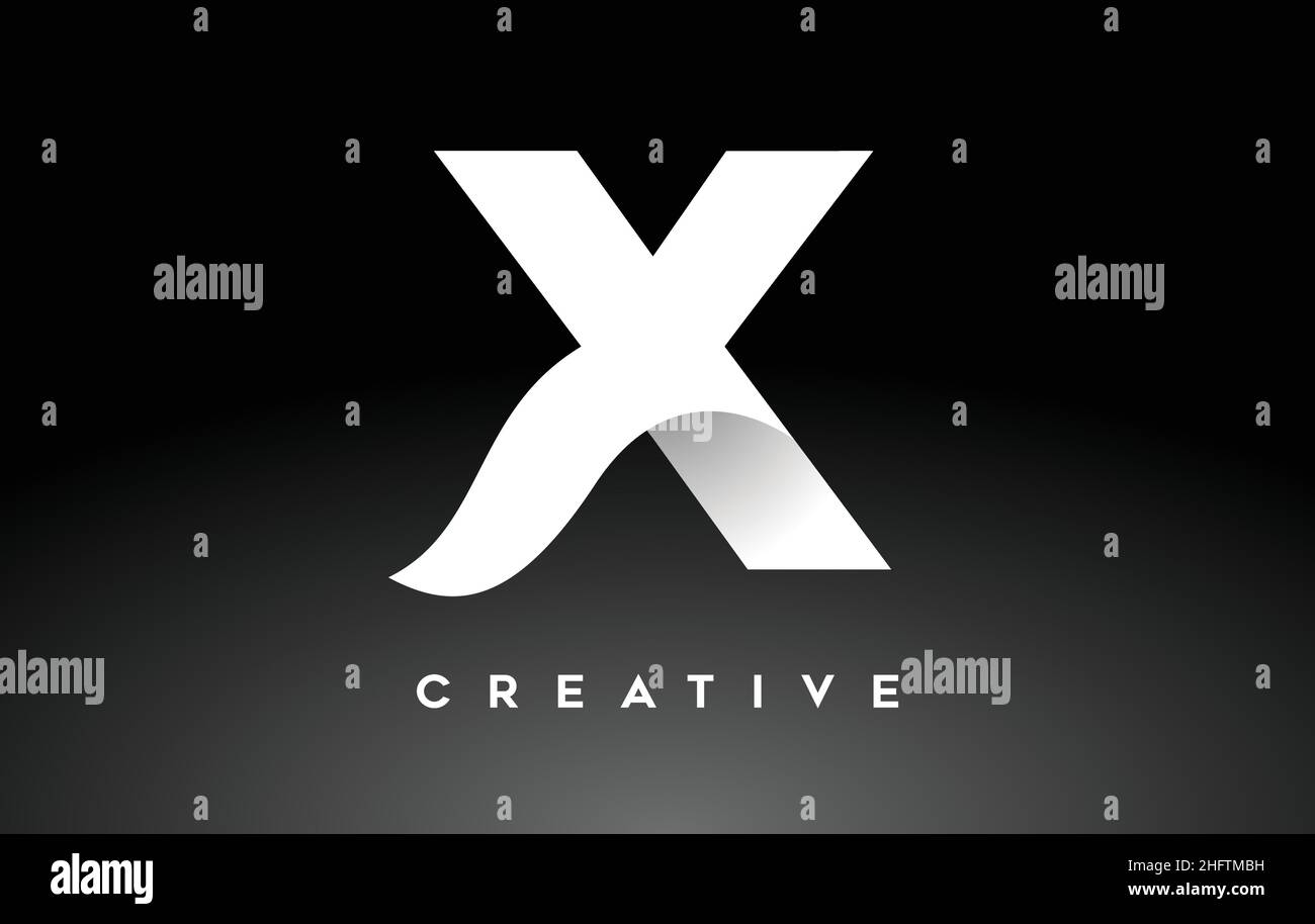 Elegant X Letter Logo Icon Design. White Letter X Logo Design with ...