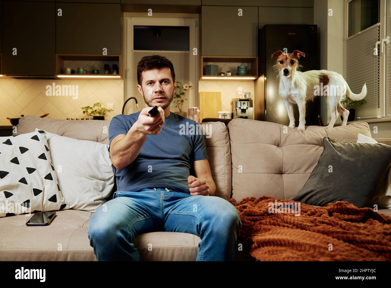 Lazy Person Watching Tv