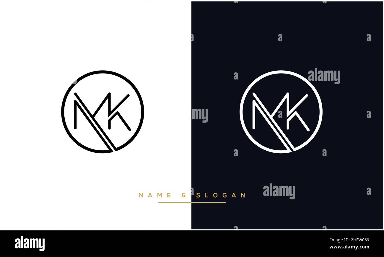 MK, KM Abstract Letters Logo monogram Stock Vector Image & Art - Alamy