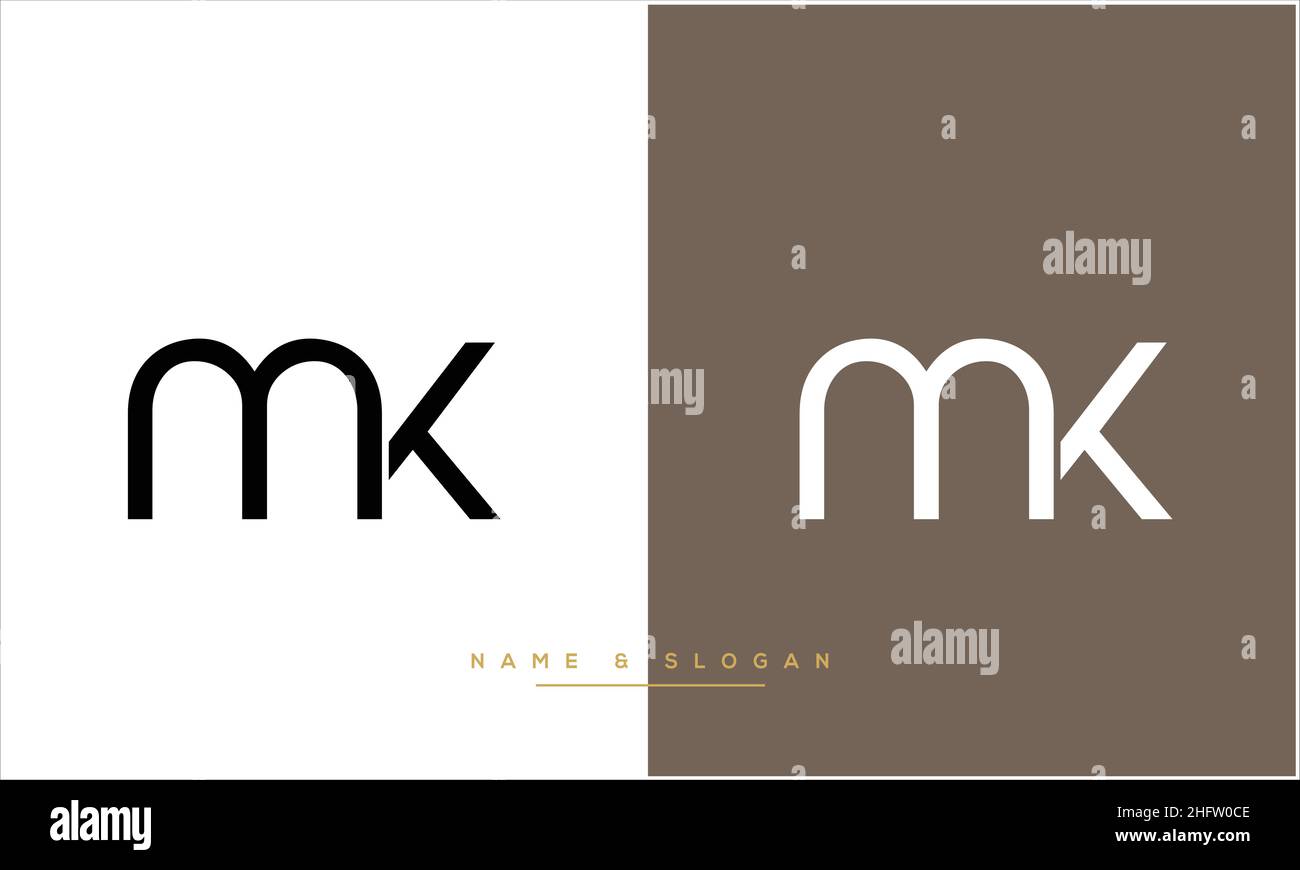 MK, KM Abstract Letters Logo monogram Stock Vector Image & Art - Alamy