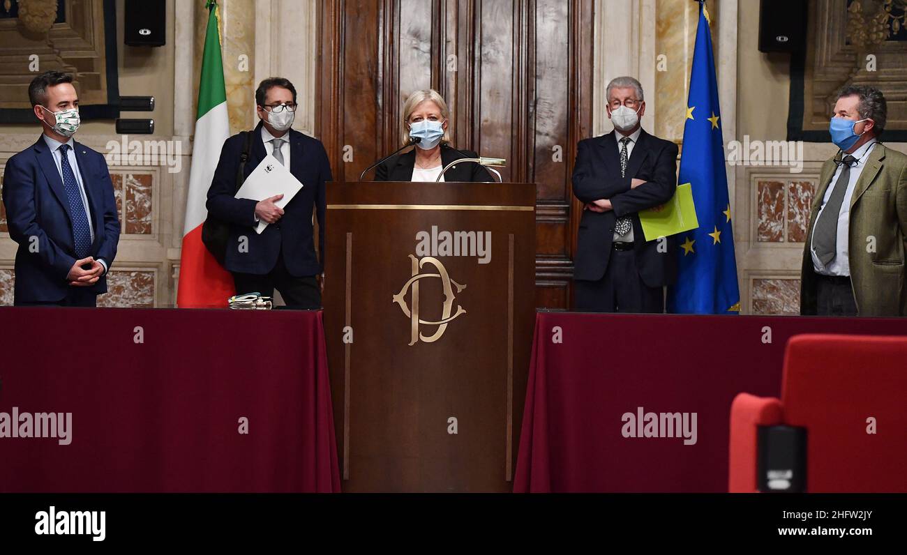 Ettore Ferrari/POOL Ansa/LaPresse 10-02-2021 Rome (Italy) Chamber of ...