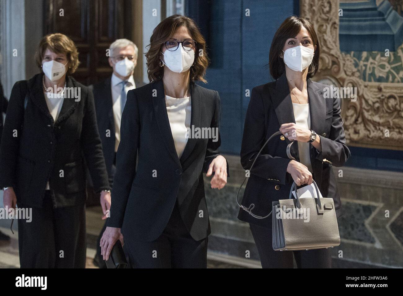 Roberto Monaldo / LaPresse 13-02-2021 Rome (Italy) Quirinale palace ...