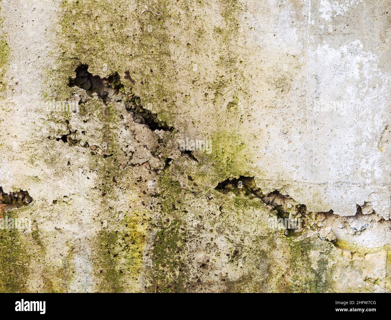 Abstract concrete, weathered with cracks and scratches. Landscape style ...