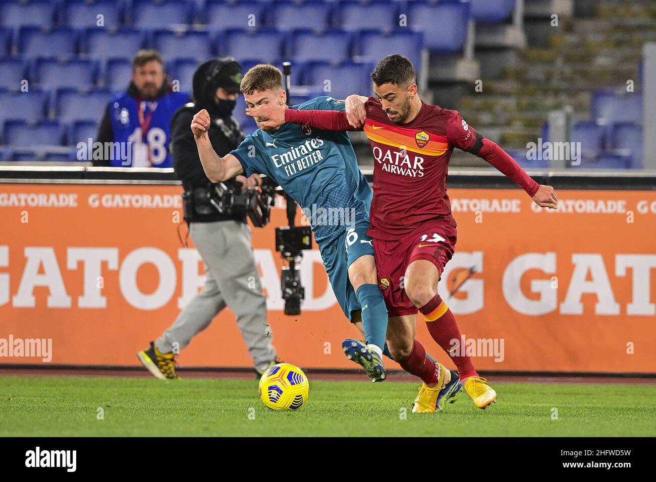 Fabio Rossi/AS Roma/LaPresse 28/02/2021 Rome (Italy) Sport Soccer Roma ...