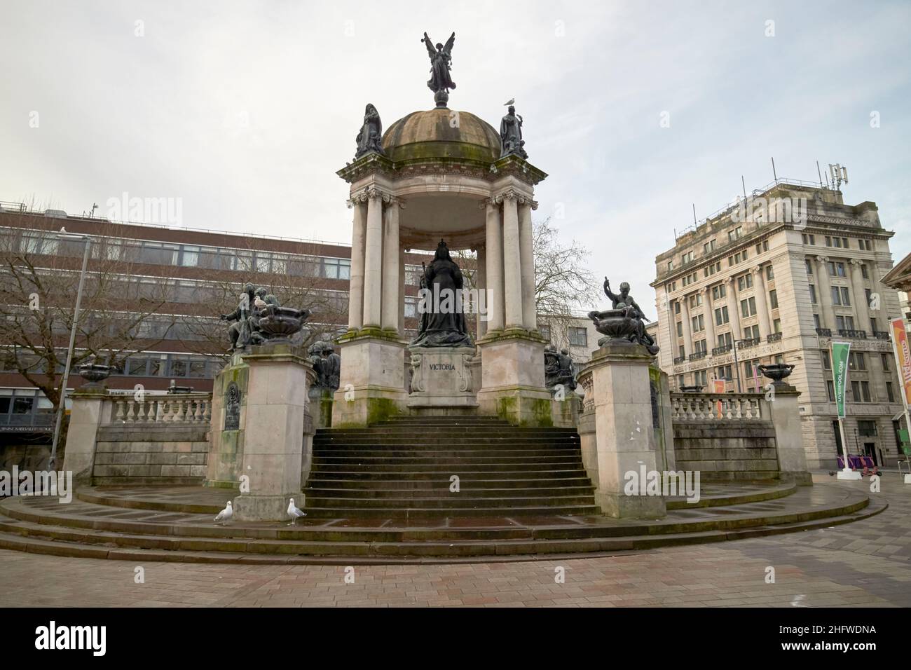 victoria monument derby square city centre Liverpool England UK Stock ...