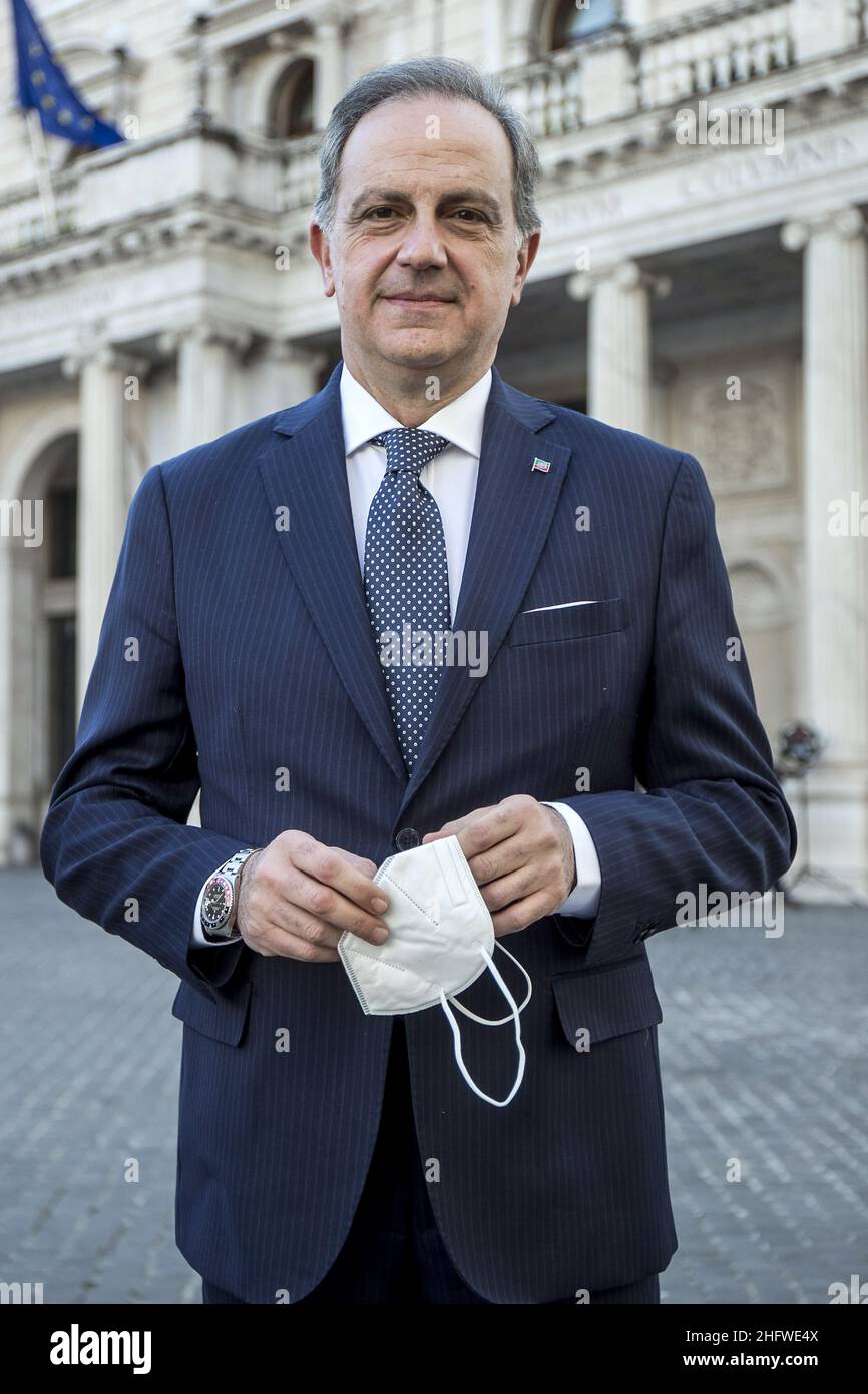 Roberto Monaldo / LaPresse 01-03-2021 Rome (Italy) Chigi palace - Oath ...