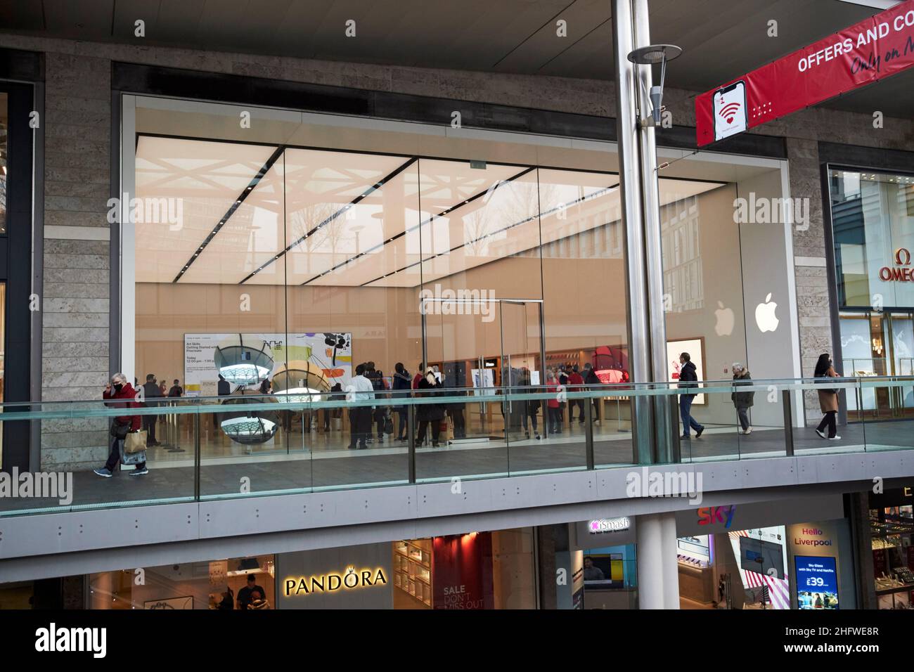 The Apple Store store in Liverpool One shopping area Liverpool England ...