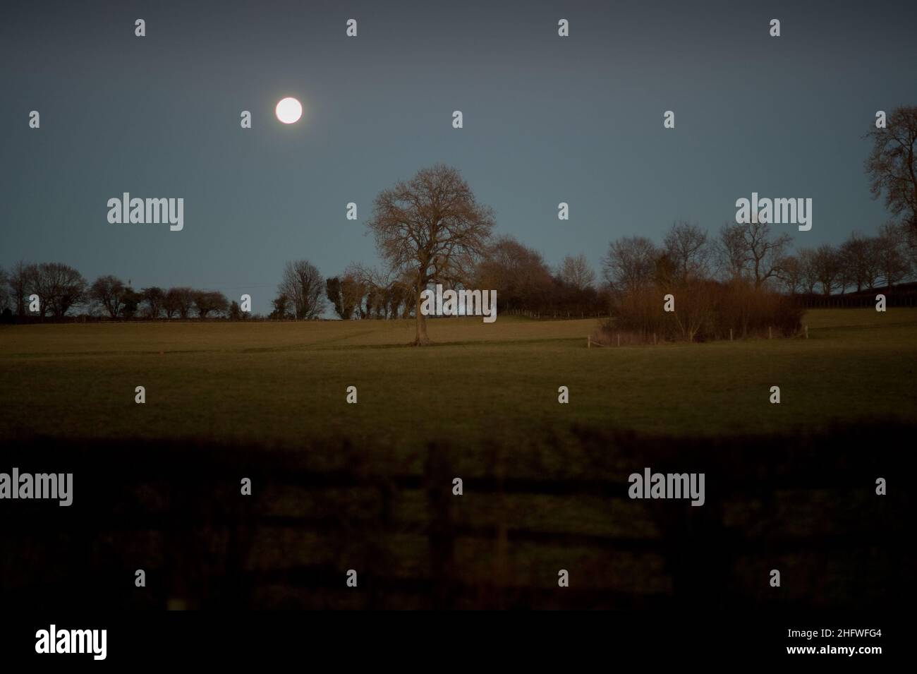 Full Moon Low Burton Masham Ripon North Yorkshire England UK Stock ...