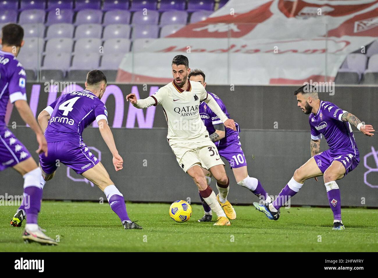 Fabio Rossi/AS Roma/LaPresse 03/03/2021 Florence (Italy) Sport Soccer ...