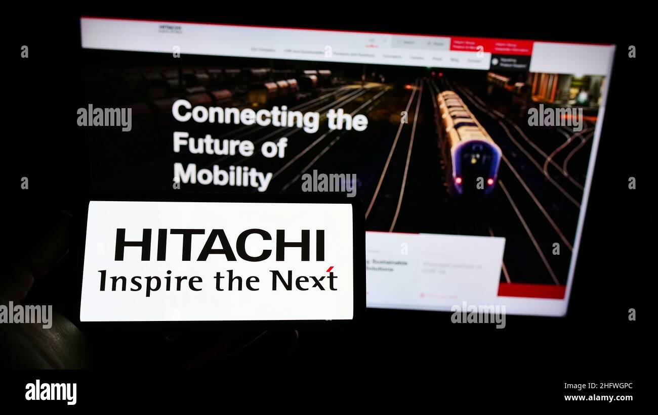 Hitachi logo hi-res stock photography and images - Alamy