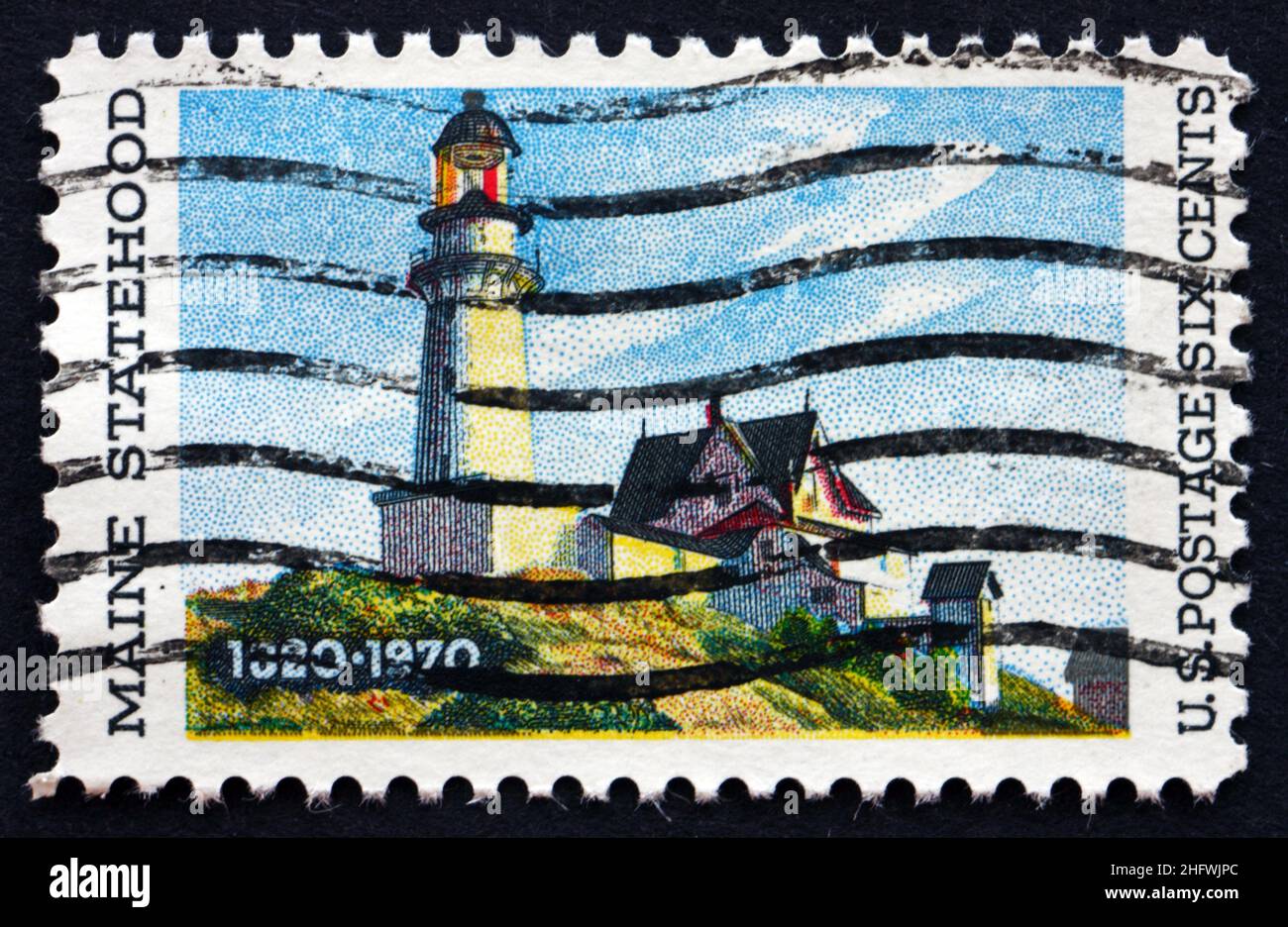 UNITED STATES OF AMERICA - CIRCA 1970: a stamp printed in the USA shows ...