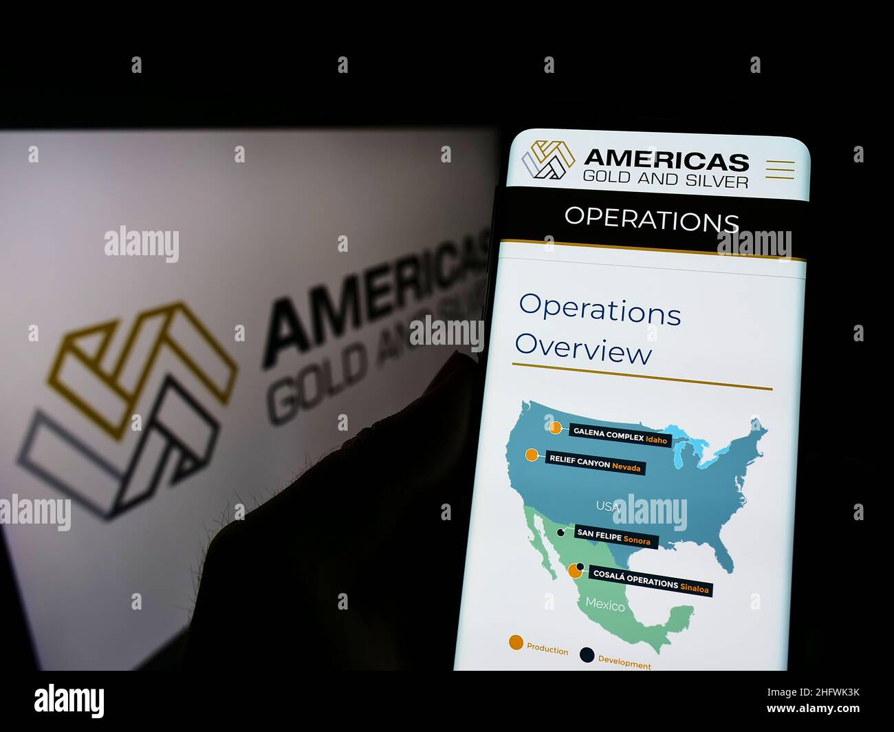 Americas gold and silver corporation hi-res stock photography and ...