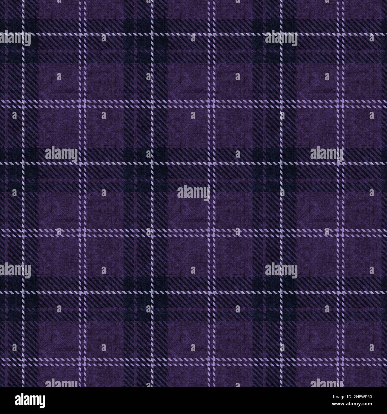 Purple color woven tartan texture background. Seamless gothic masculine ...