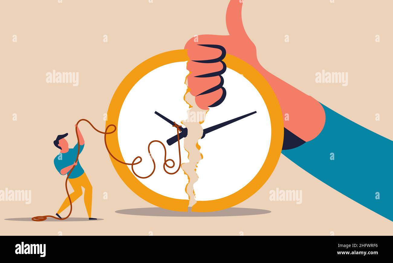 Time plan with alarm clock and process control time. Strategy workflow ...