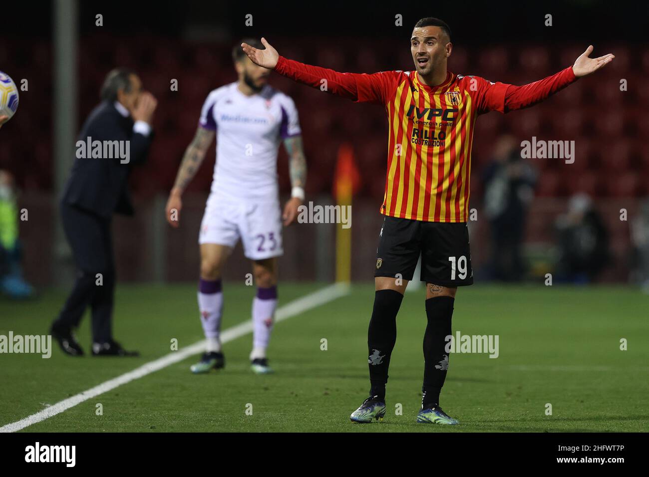 Alessandro Garofalo/LaPresse March 13, 2021 Benevento, Italy sport soccer Benevento vs ...