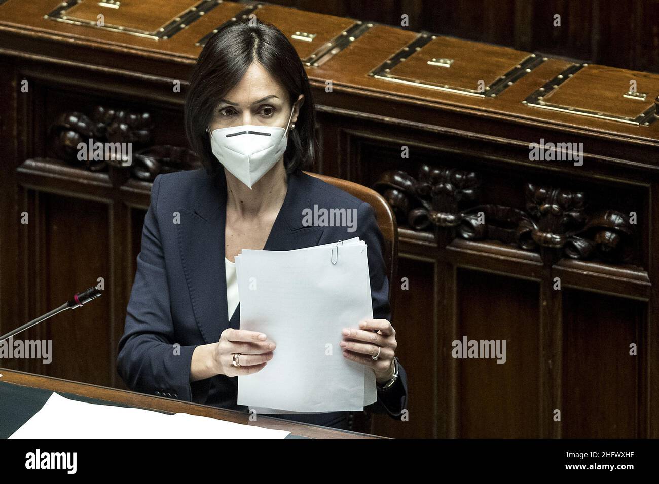 Roberto Monaldo / LaPresse 17-03-2021 Rome (Italy) Chamber of Deputies ...
