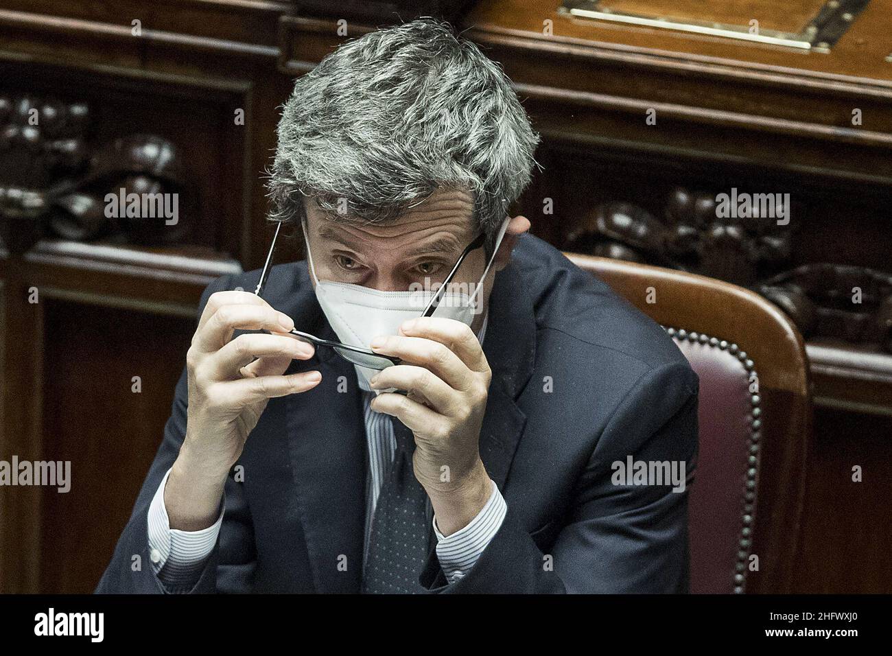 Roberto Monaldo / LaPresse 17-03-2021 Rome (Italy) Chamber of Deputies ...