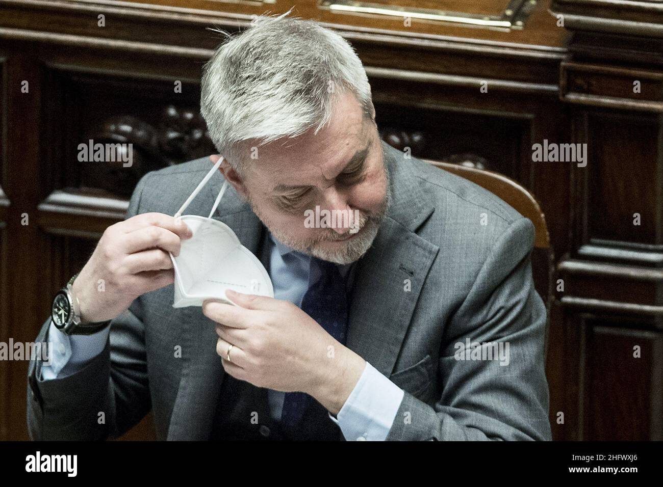 Roberto Monaldo / LaPresse 17-03-2021 Rome (Italy) Chamber of Deputies ...