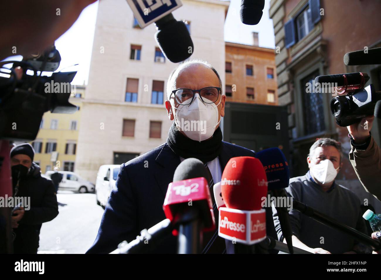 Cecilia Fabiano/LaPresse March 24 , 2021 Roma (Italy) News : Enrico ...