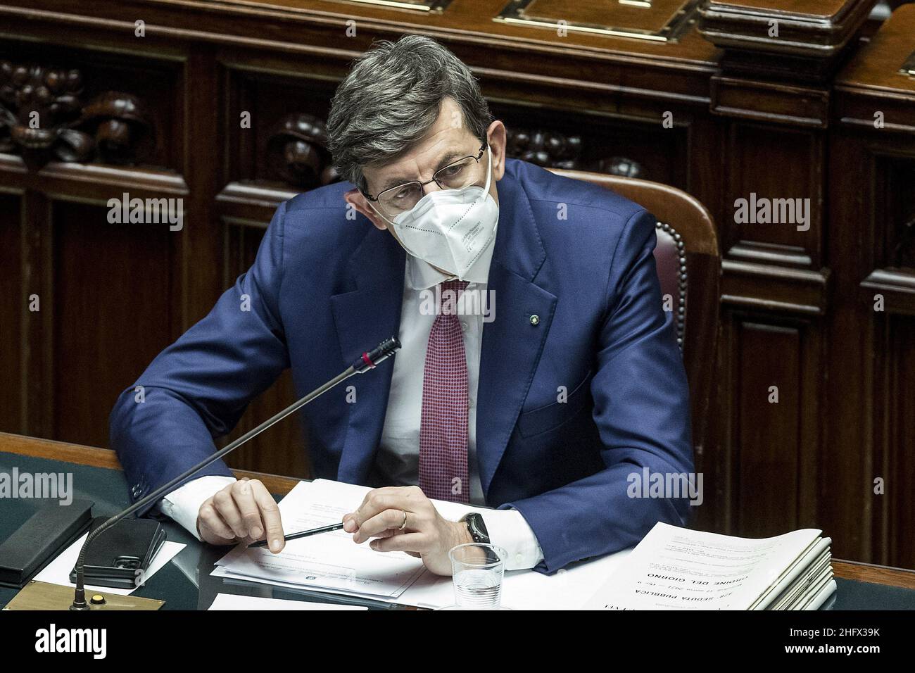 Roberto Monaldo / LaPresse 31-03-2021 Rome (Italy) Chamber of Deputies ...