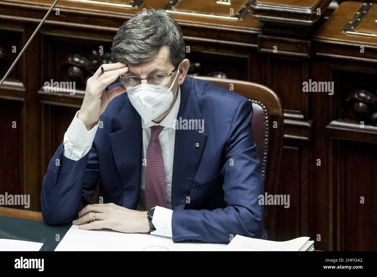 Roberto Monaldo / LaPresse 31-03-2021 Rome (Italy) Chamber of Deputies ...