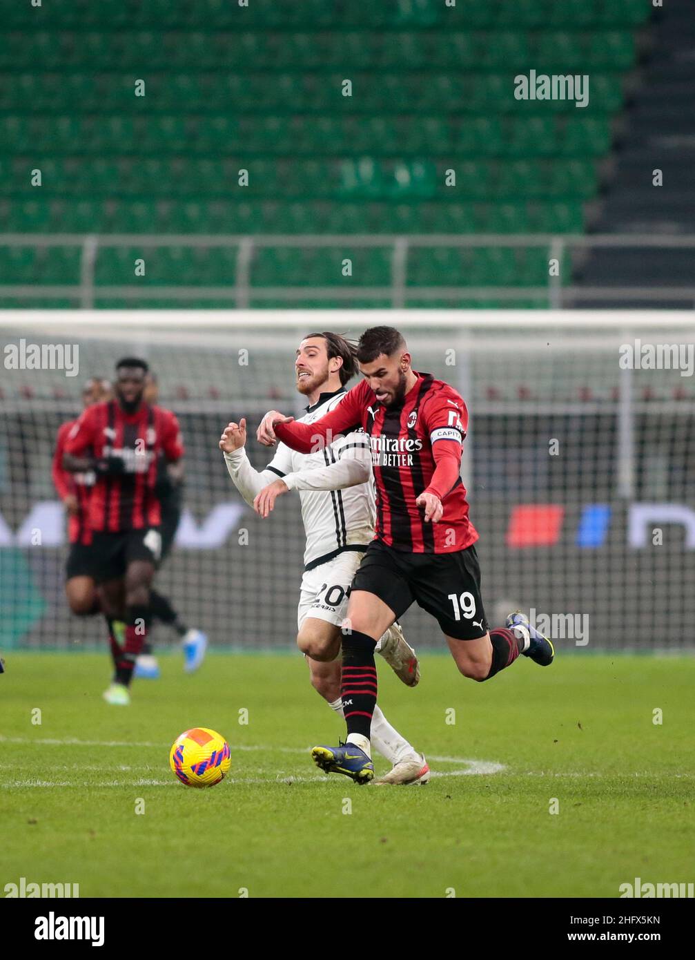 Theo Hernandez (Ac Milan) during the Italian championship Serie A ...