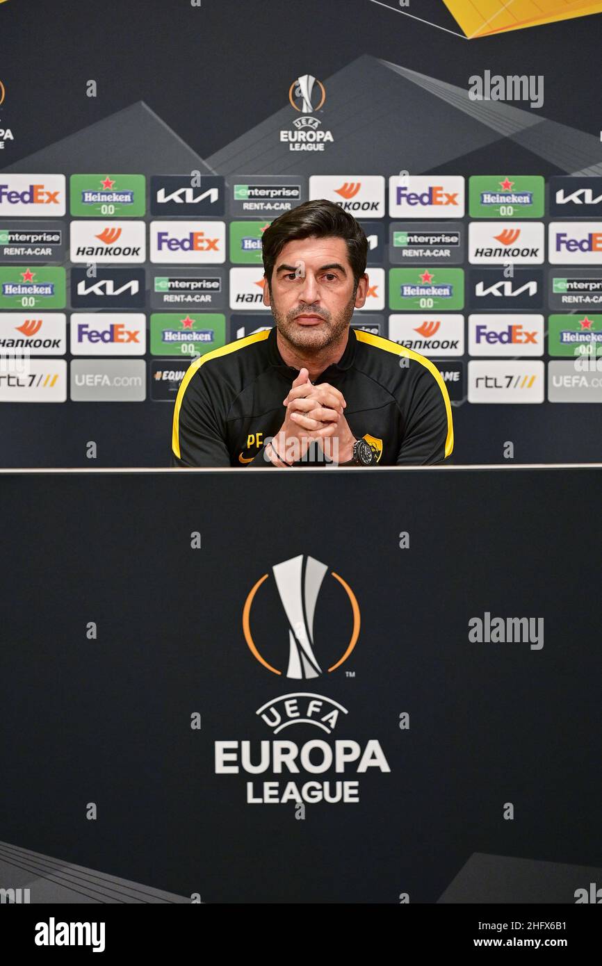 Fabio Rossi/AS Roma/LaPresse 07/04/2021 Amsterdam (NDL) Sport Soccer ...