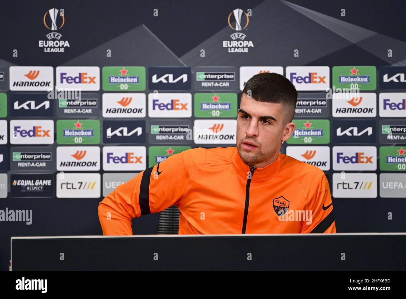 Fabio Rossi/AS Roma/LaPresse 07/04/2021 Amsterdam (NDL) Sport Soccer ...